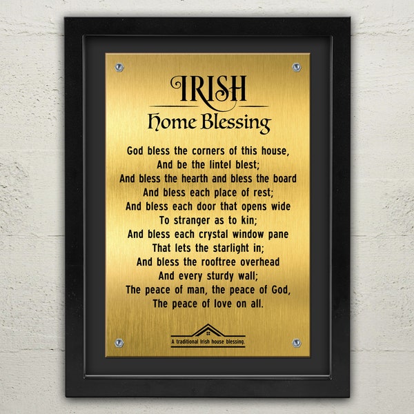 Framed Prayer Blessing for Home - Etsy