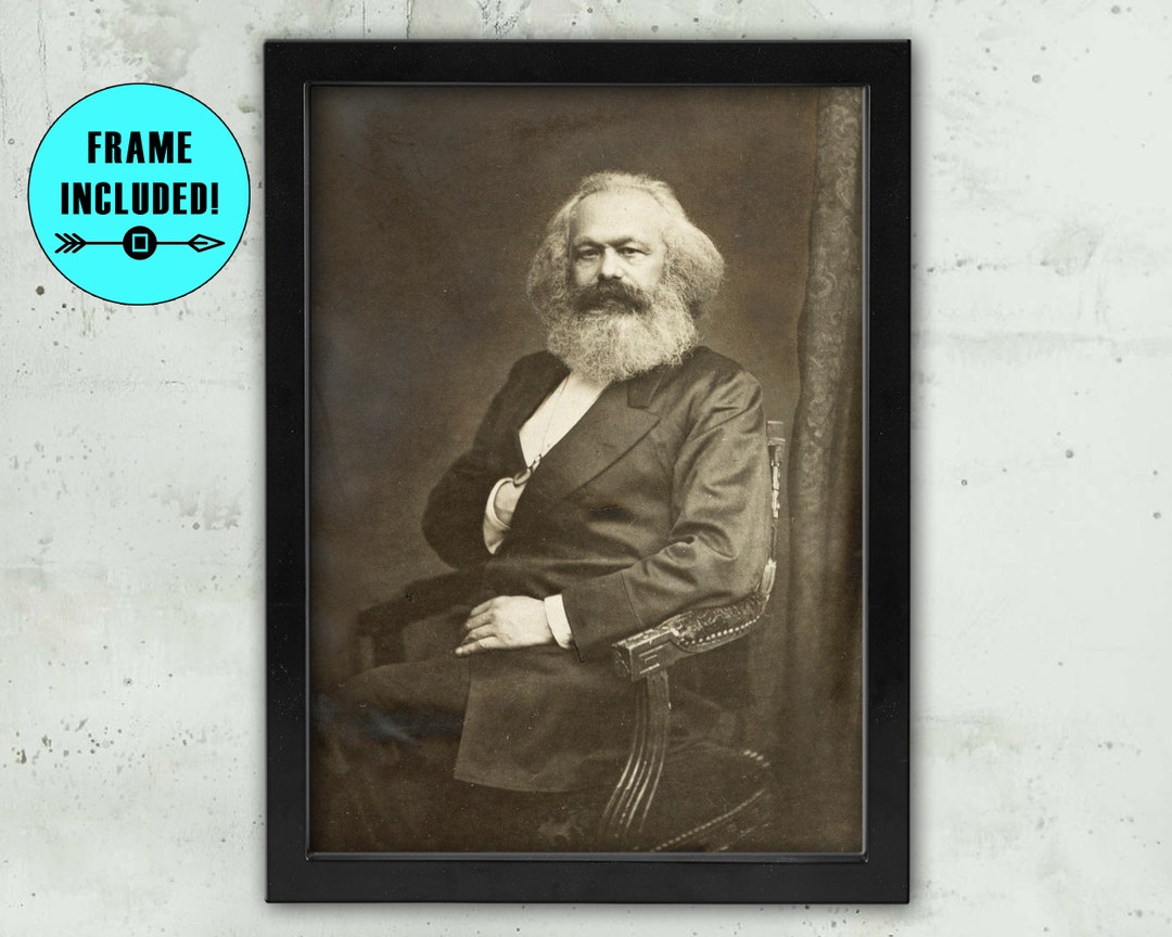 Karl Marx Framed Print: Vintage Photography, Philosophy Icon - Etsy