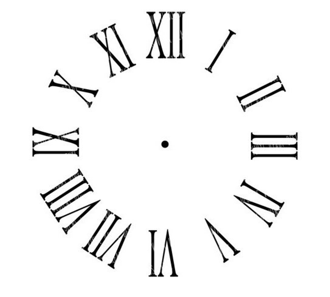 Black Sticker Roman Letter Custom Made Clock Sticker - Etsy UK