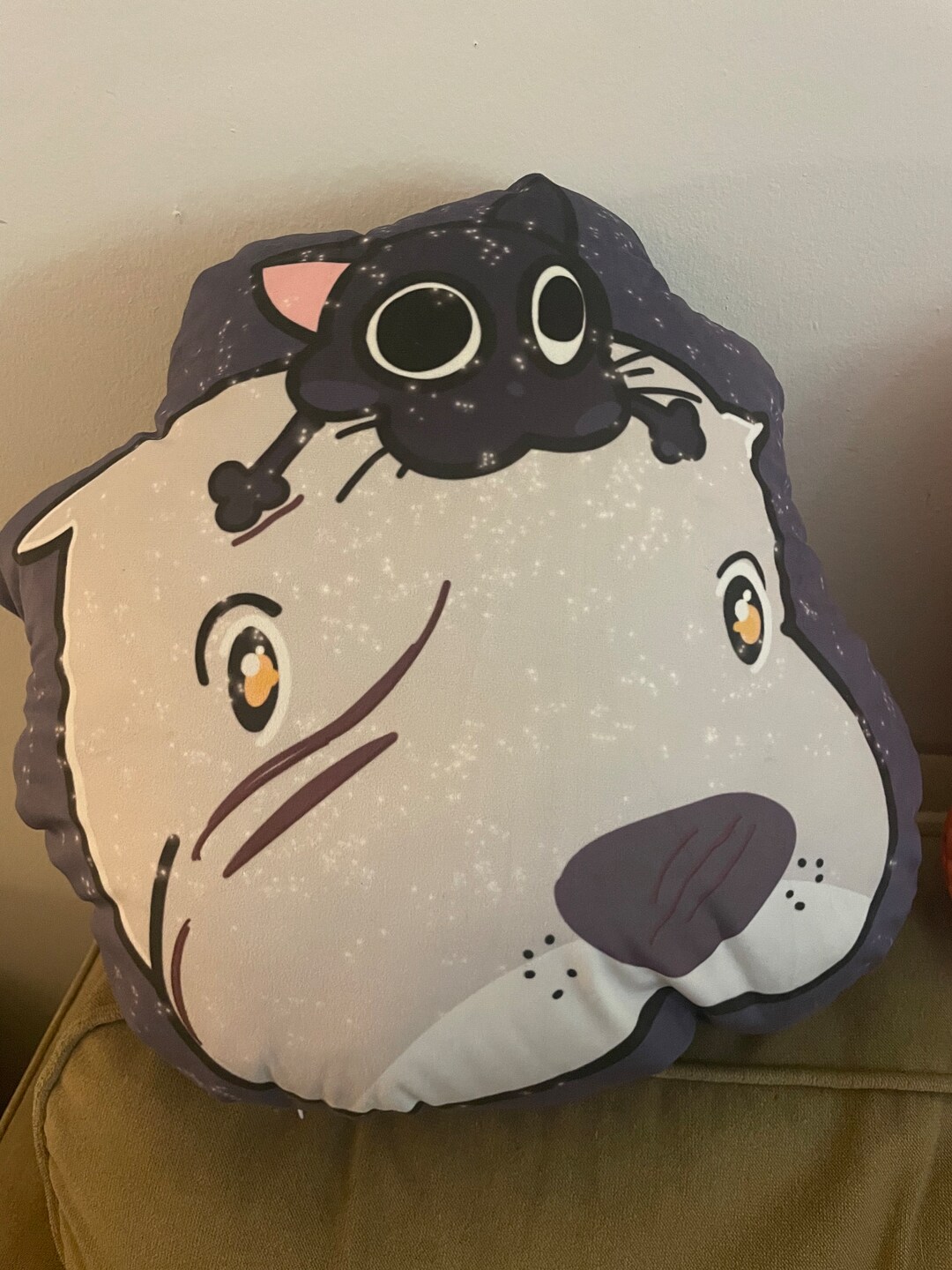 Kitbull Pillow Disney Short Films Disney Kitbull - Etsy