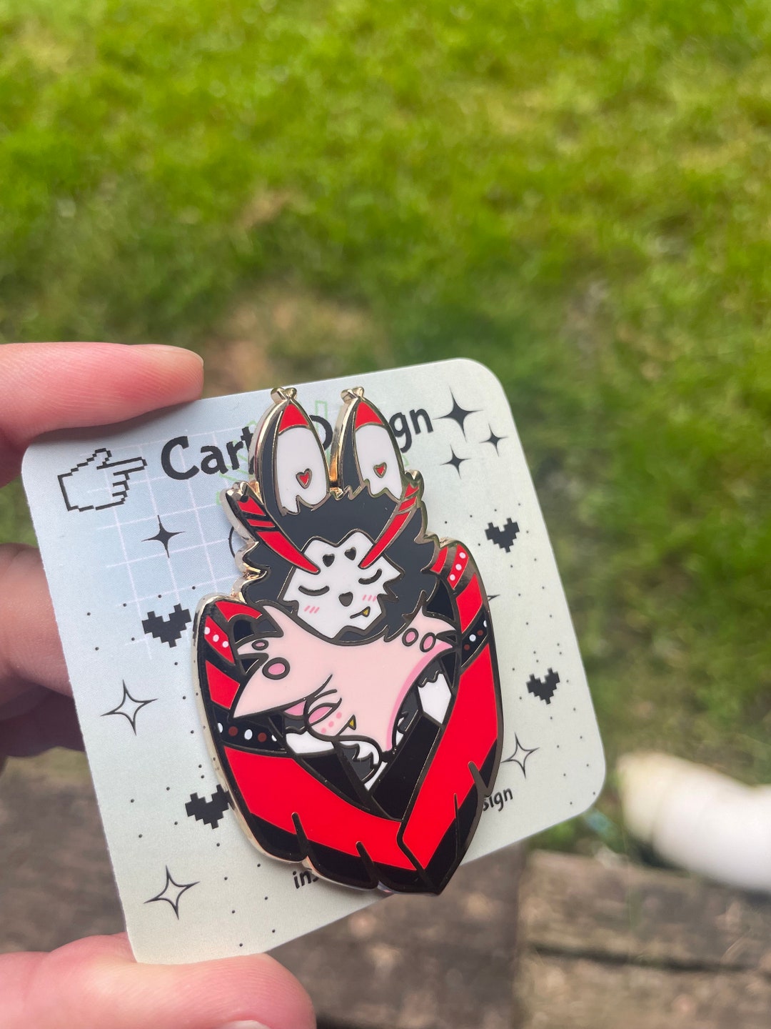 Huskerdust Pin Angeldust Pin Hazbin Hotel Pin Husker Pin Husk Pin - Etsy