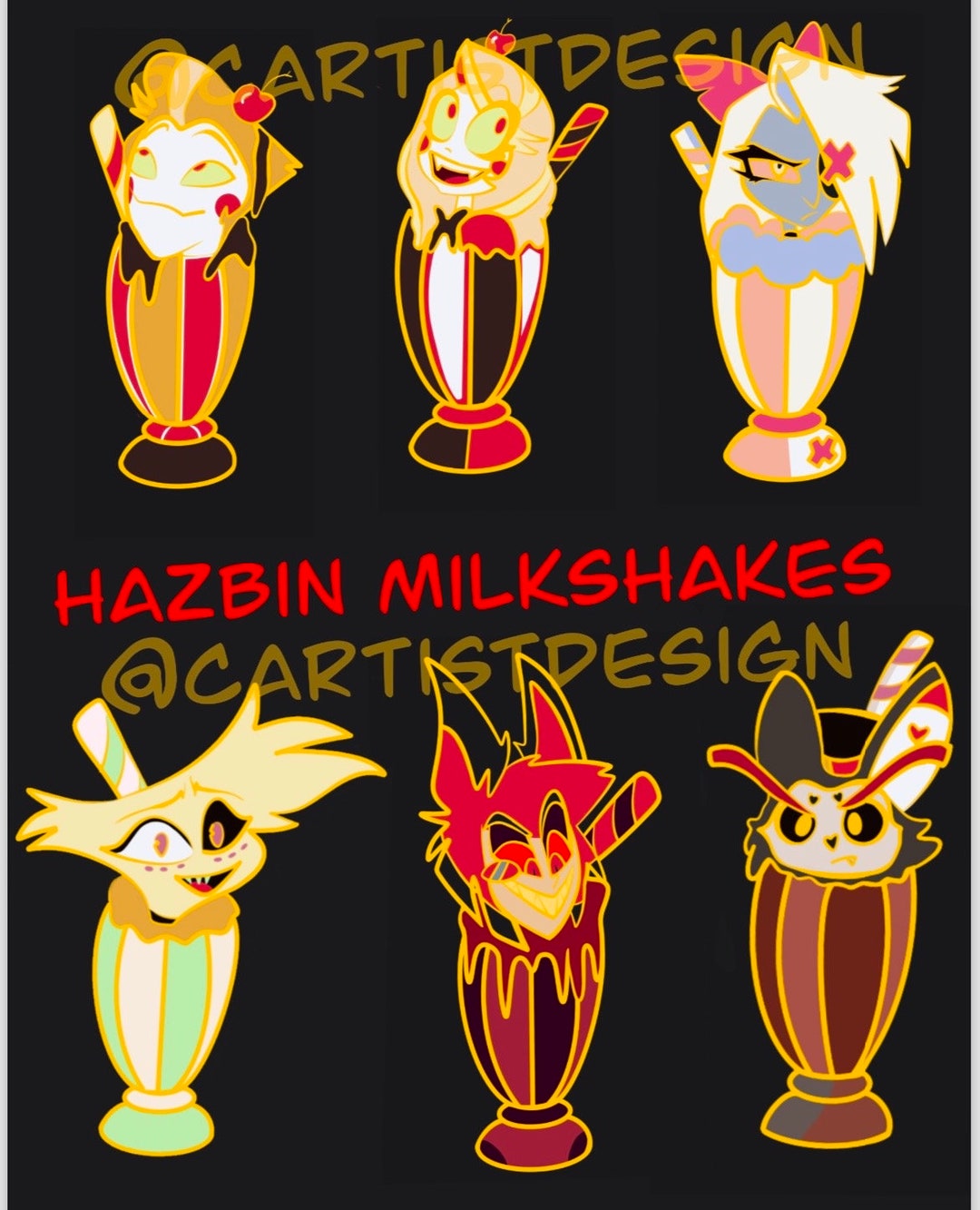 Pre Order Hazbin Hotel Pins Lucifer Pin Charlie Pin Alastor Pin Vaggie