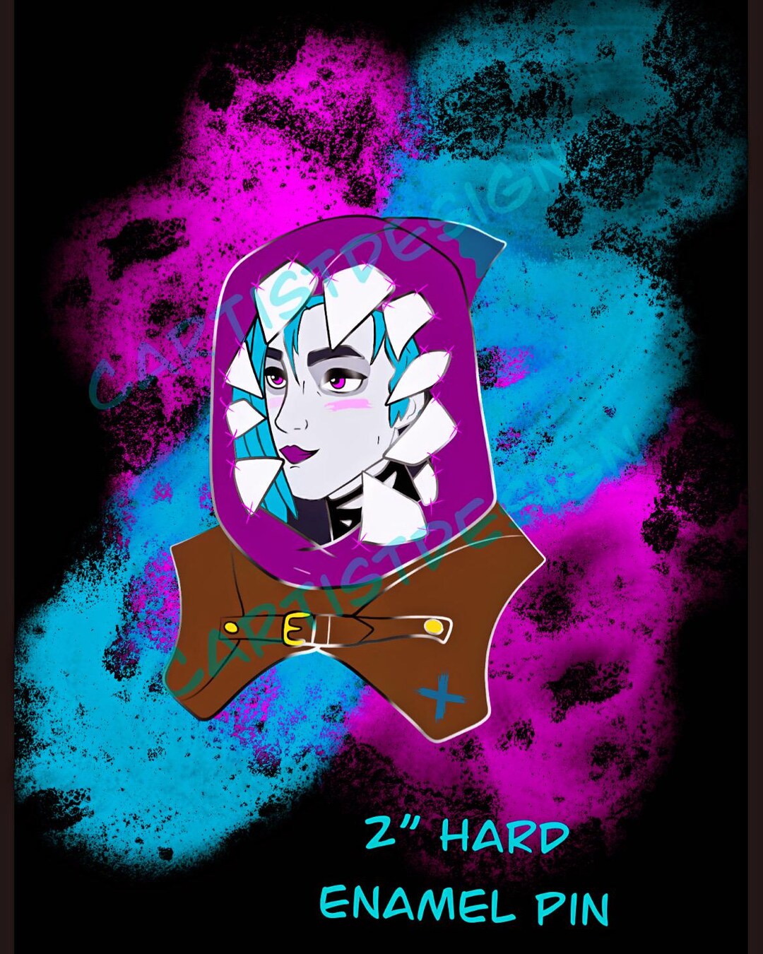 Shark Jinx Arcane League of Legends Jinx Pin Vi Ekko - Etsy