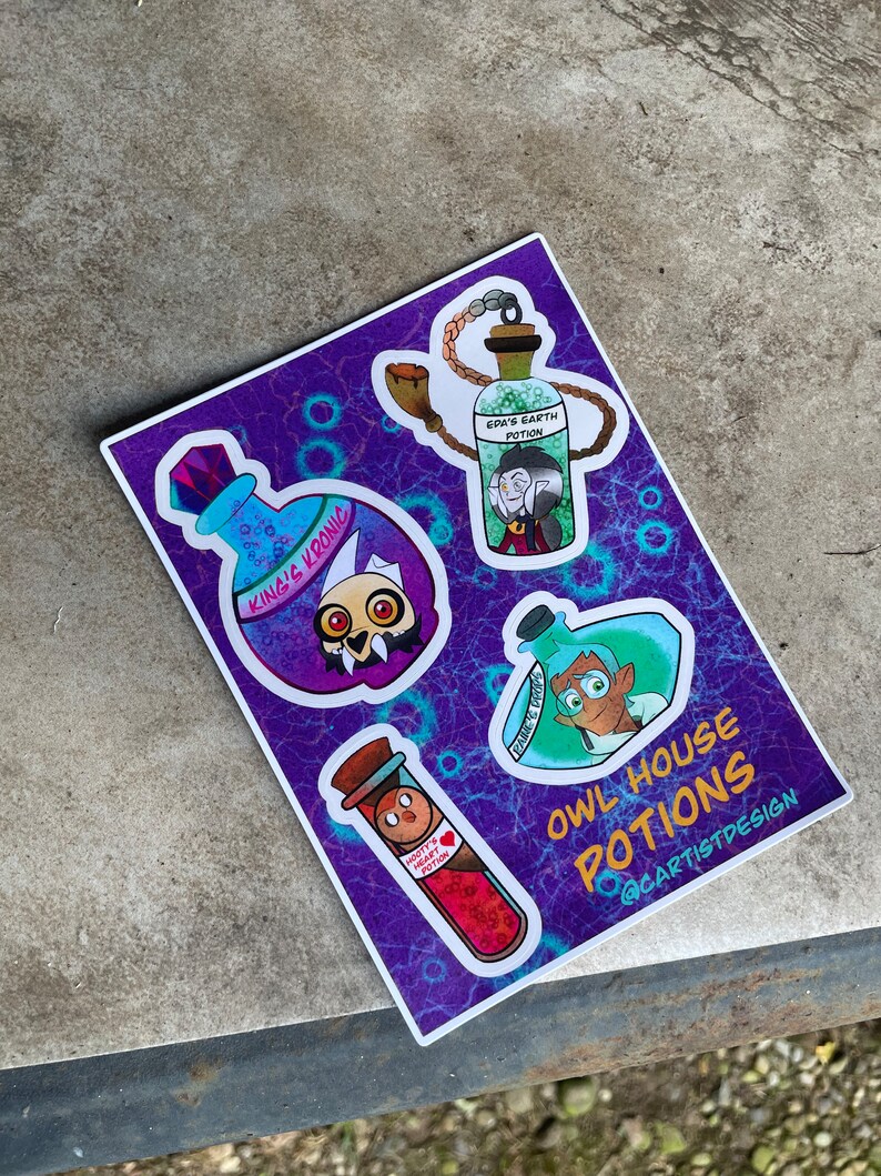 DISCONTINUING SOON || Owl House Potions Stickers || Eda || King ...