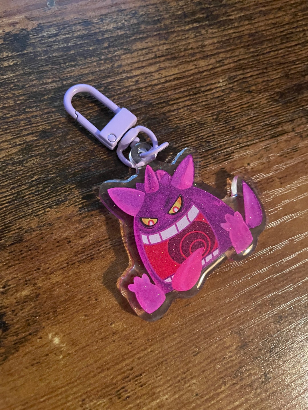 Gigantamax Gengar Keychain Charm Pokemon Sword and Shield - Etsy