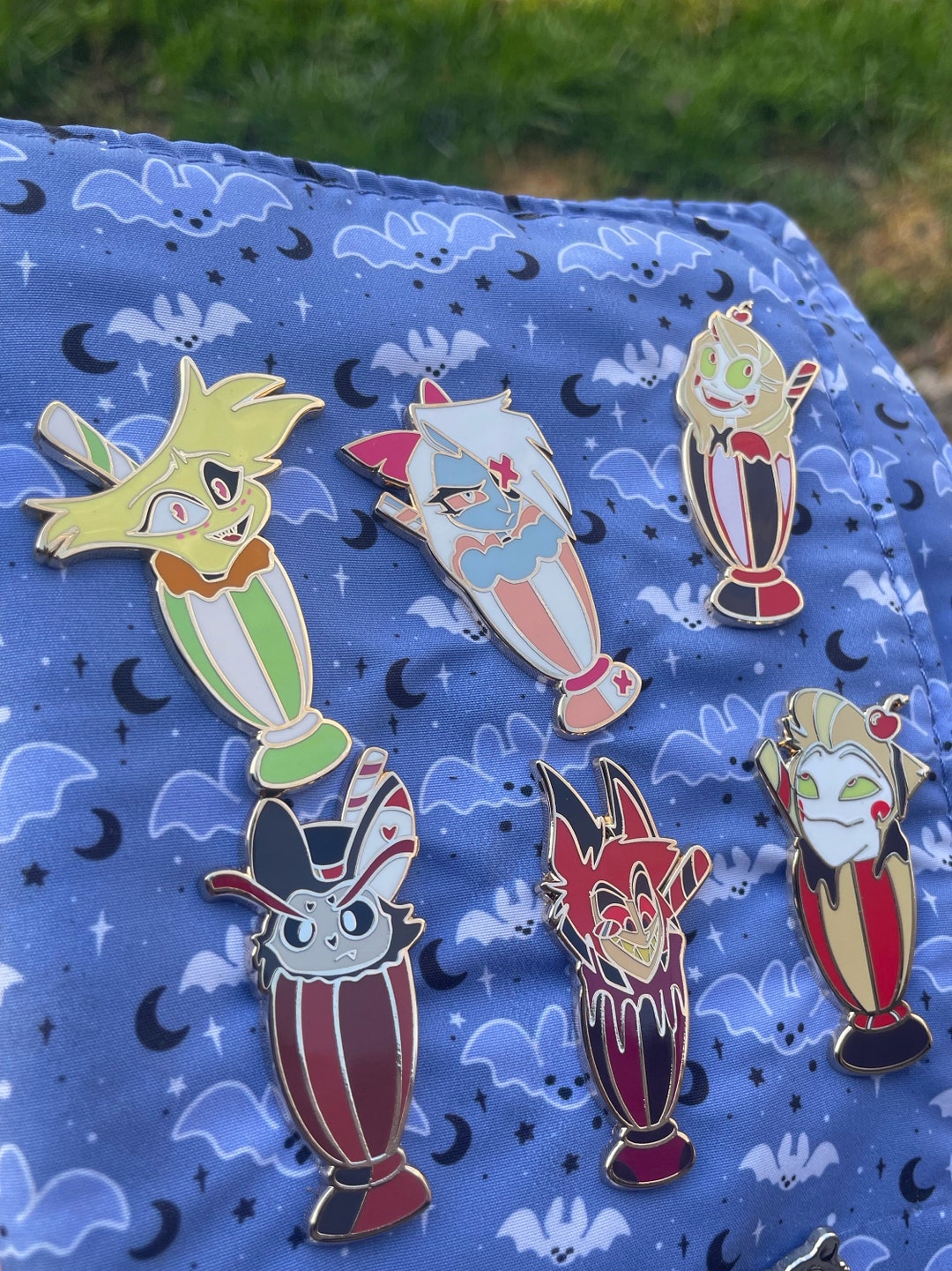 Hazbin Hotel Pins Lucifer Pin Charlie Pin Alastor Pin Vaggie Pin Husker ...