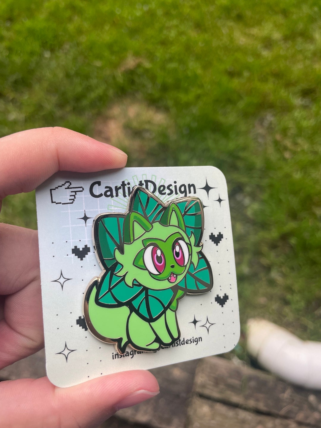 LEAVING STORE || Sprigatito Pokemon Pin || Sprig || Cat Pokemon ...