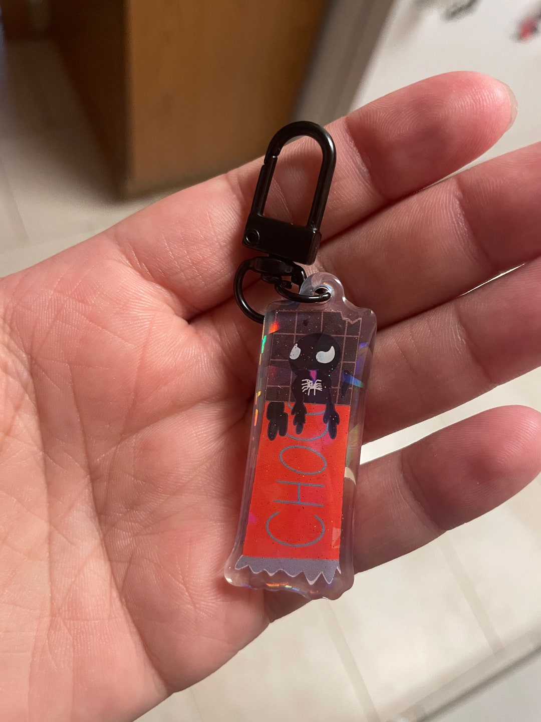 Venom Keychain Charm Venom Chocolate Bar Kawaii Venom - Etsy