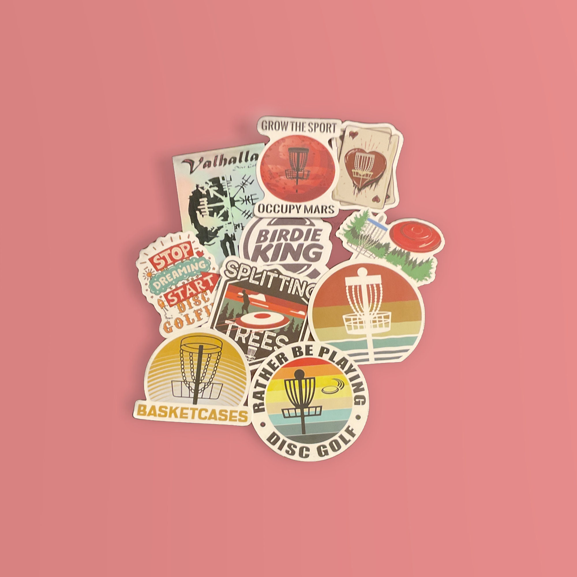 Assortment of 10 Disc Golf Stickers - Etsy