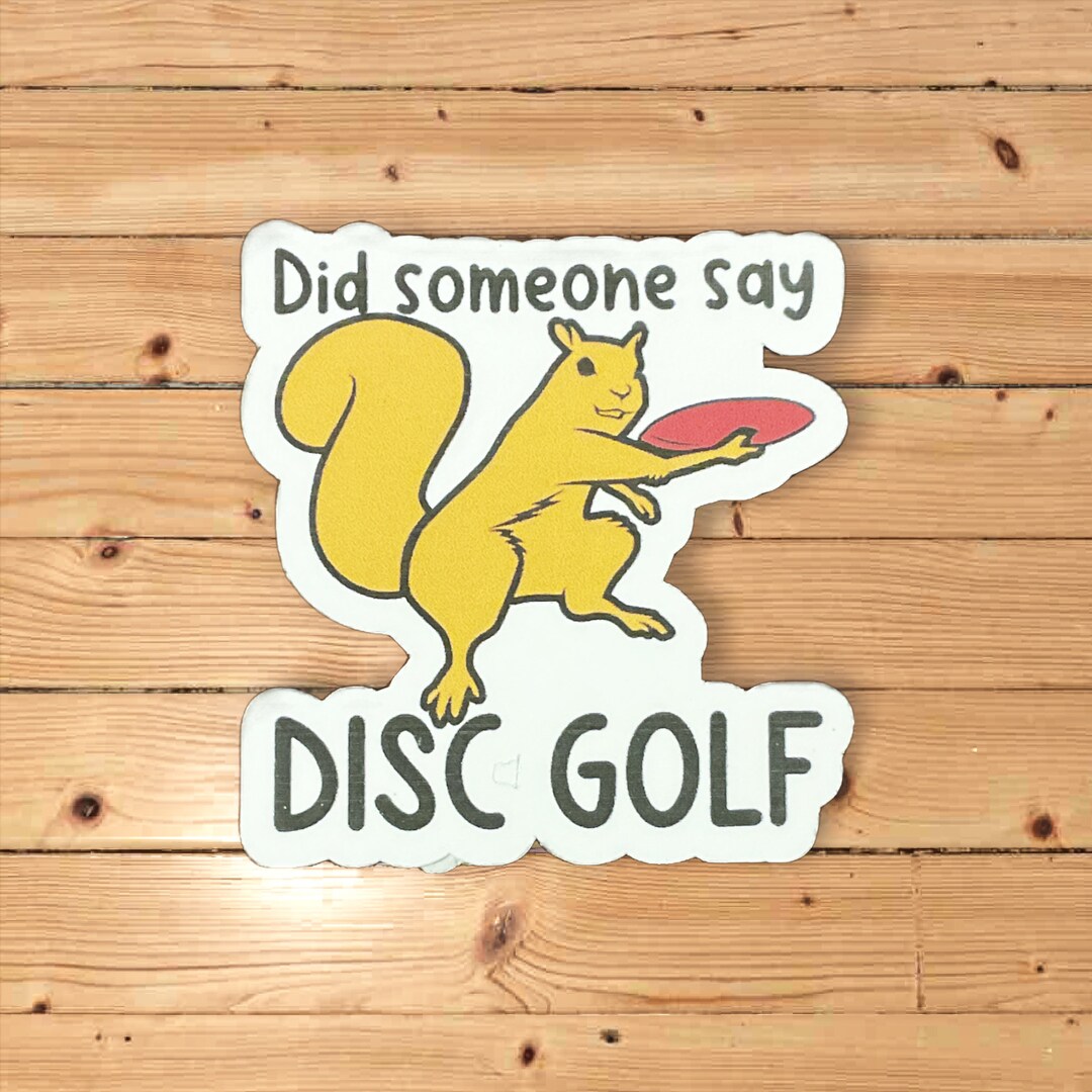 Disc Golf Sticker Squirrel - Etsy