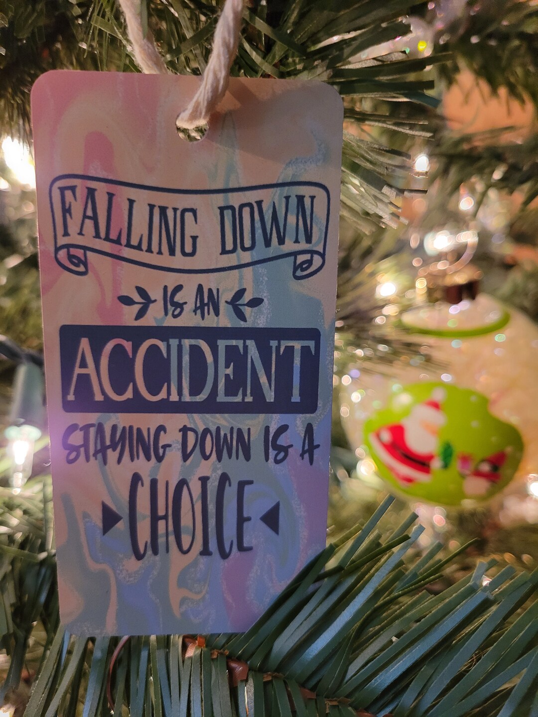 Small Metal Wall Decor Falling Down is an Accident Staying - Etsy