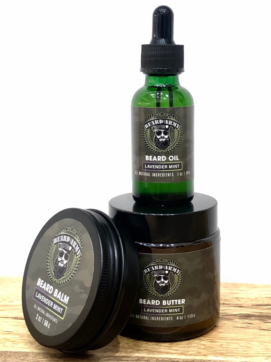 Beard Army Trio - Beard Oil, Beard Butter & Beard Balm - Etsy