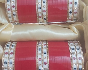 Heavy Work Designer Indian Bangles Rajputi Marwari Chuda - Etsy