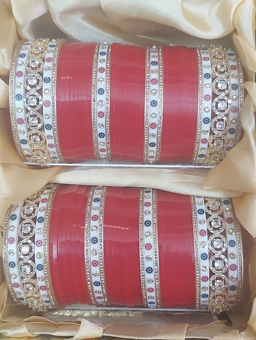 Indian Bridal Chooda in Maroon Color for Women and Girls, as Wedding ...