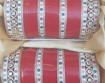 Heavy Work Designer Indian Bangles Rajputi Marwari Chuda - Etsy