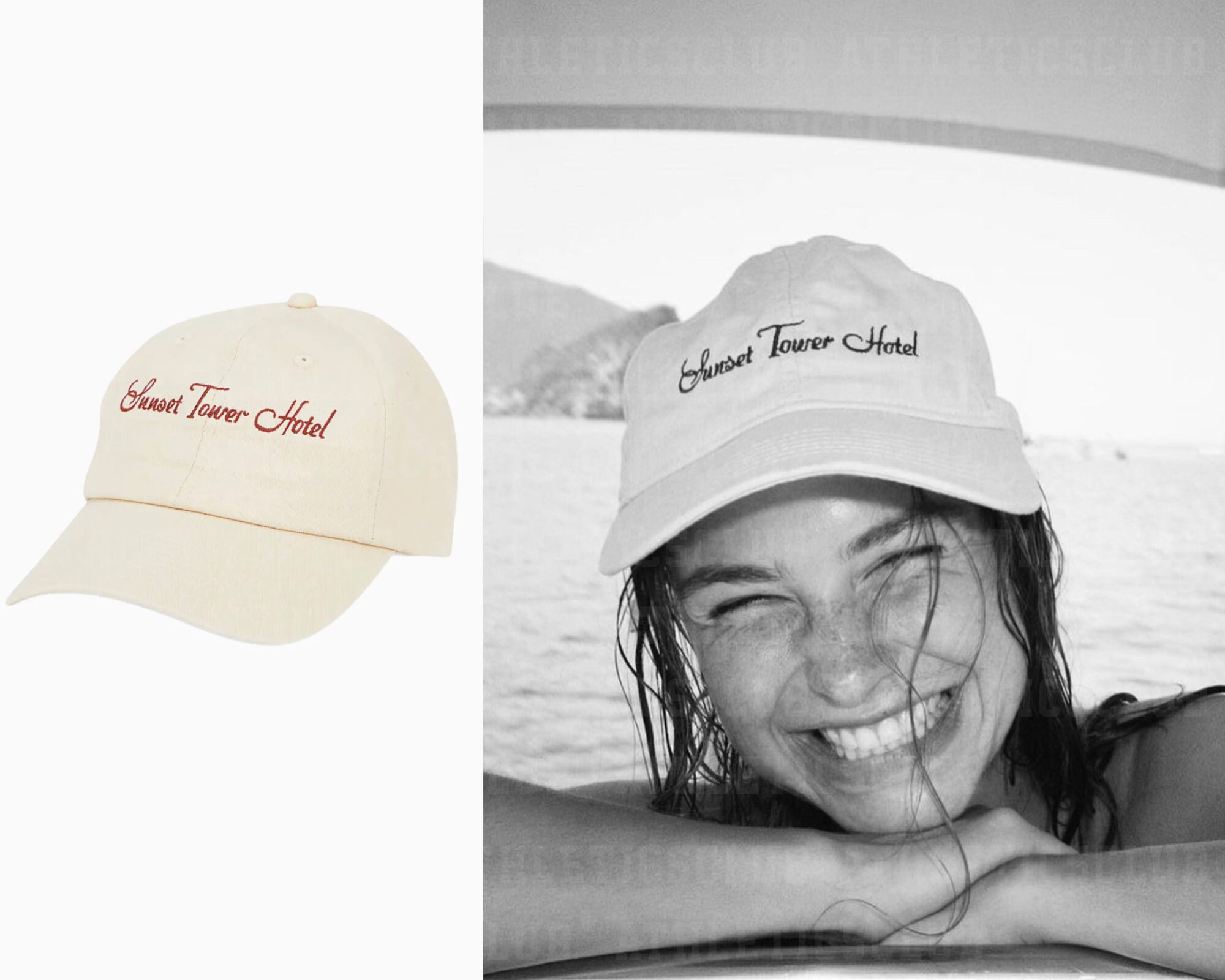 Sunset Tower Hotel Minimalist Embroidered Navy Dad Hat, Vintage Tennis ...