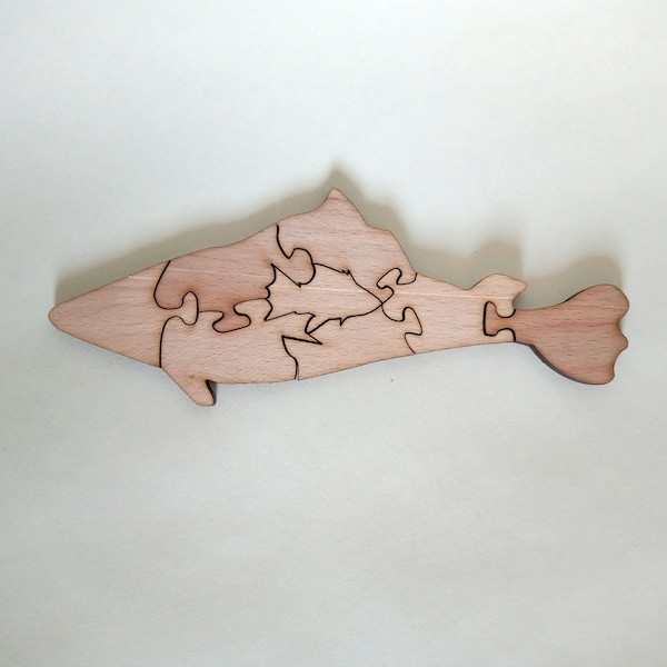 Wood Fish Puzzle - Etsy
