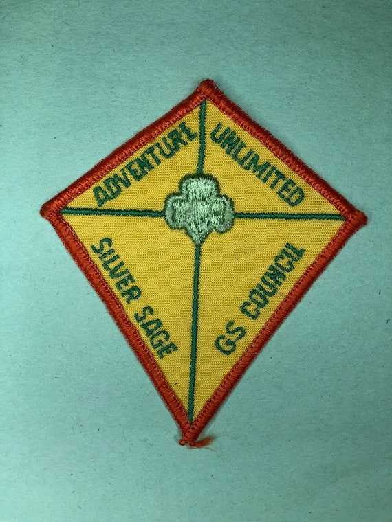 1980's Vintage Authentic Girl Scout Council Patch Sil… - Gem