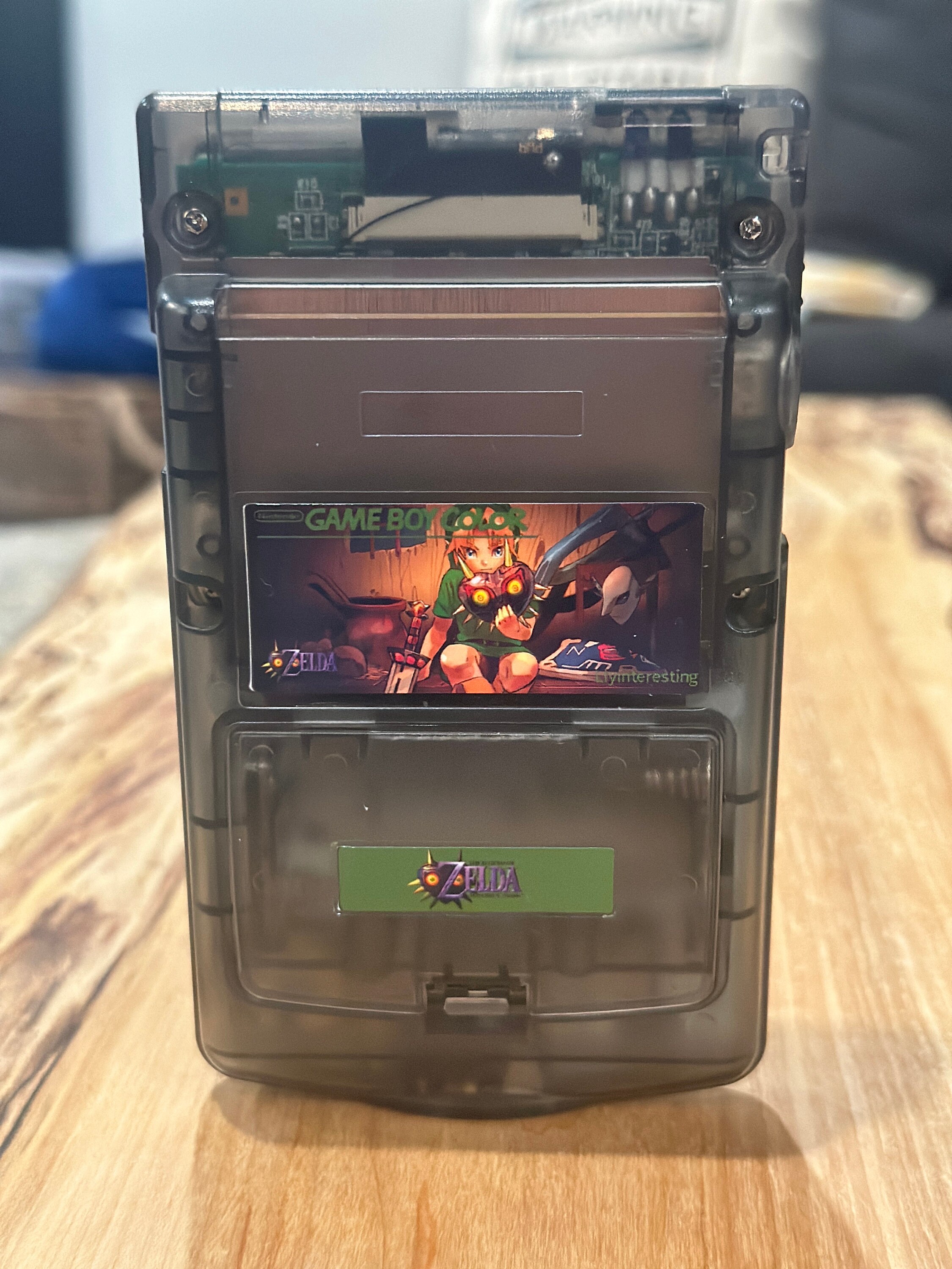 Game Boy Color Modded GBC Legend of Zelda Majoras Mask Uvprint Shell 2 ...
