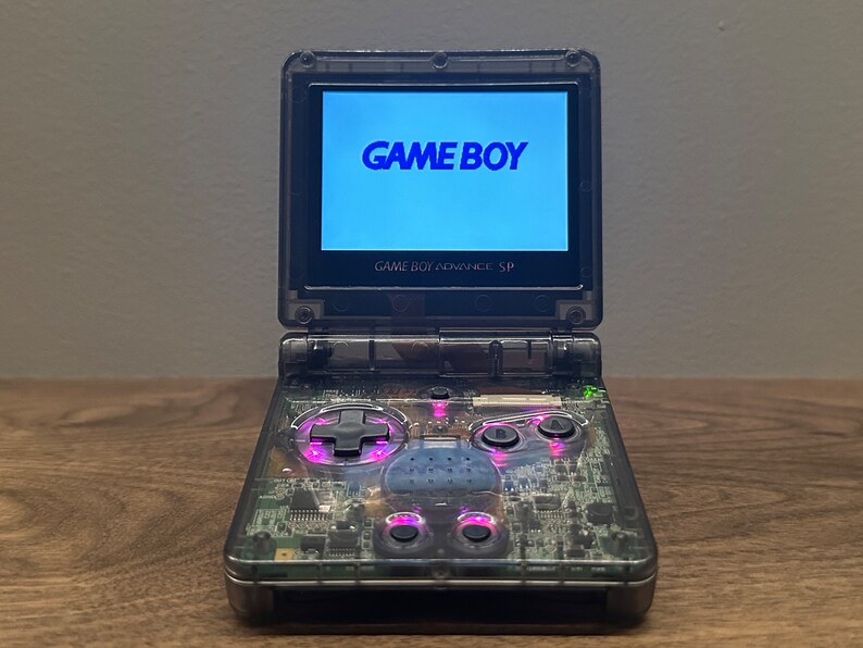 Gameboy Advance SP Modded 3.0 IPS Backlit Display Customizable LED ...