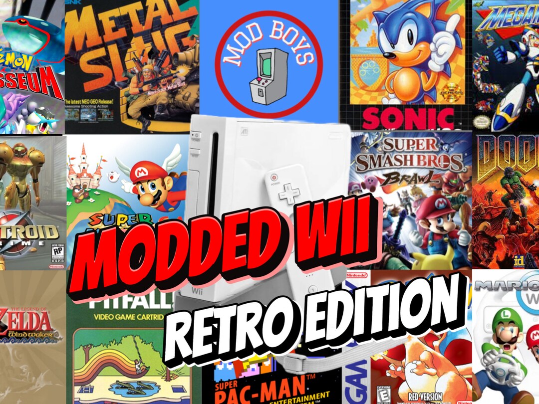 Modded Wii Retro Edition 21 Retro Consoles 8800 Titles Over 500 Hacks ...
