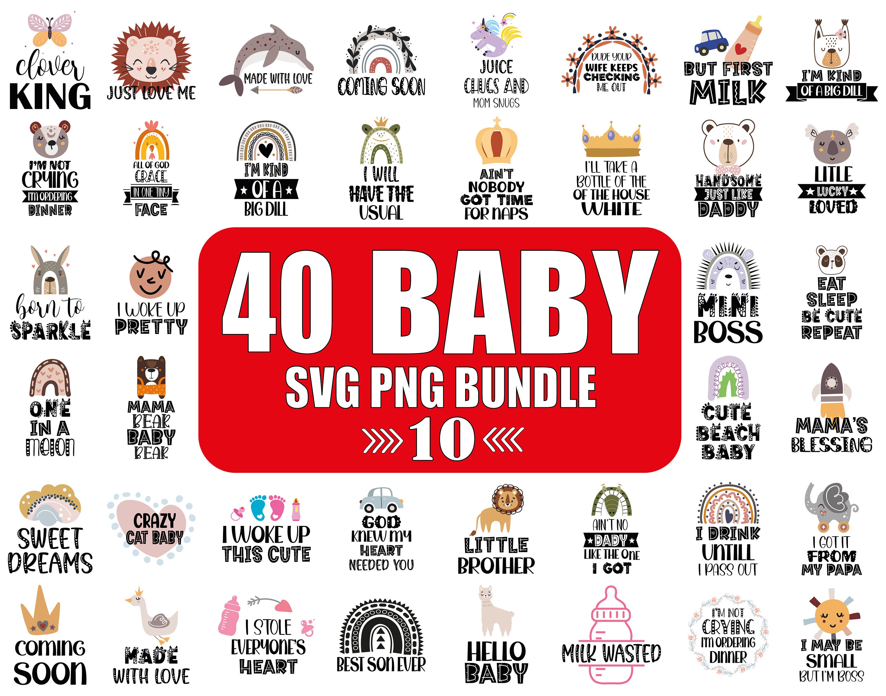 Baby Svg, Baby SVG Bundle, Newborn SVG Bundle, Infant Svg Bundle, Cute ...