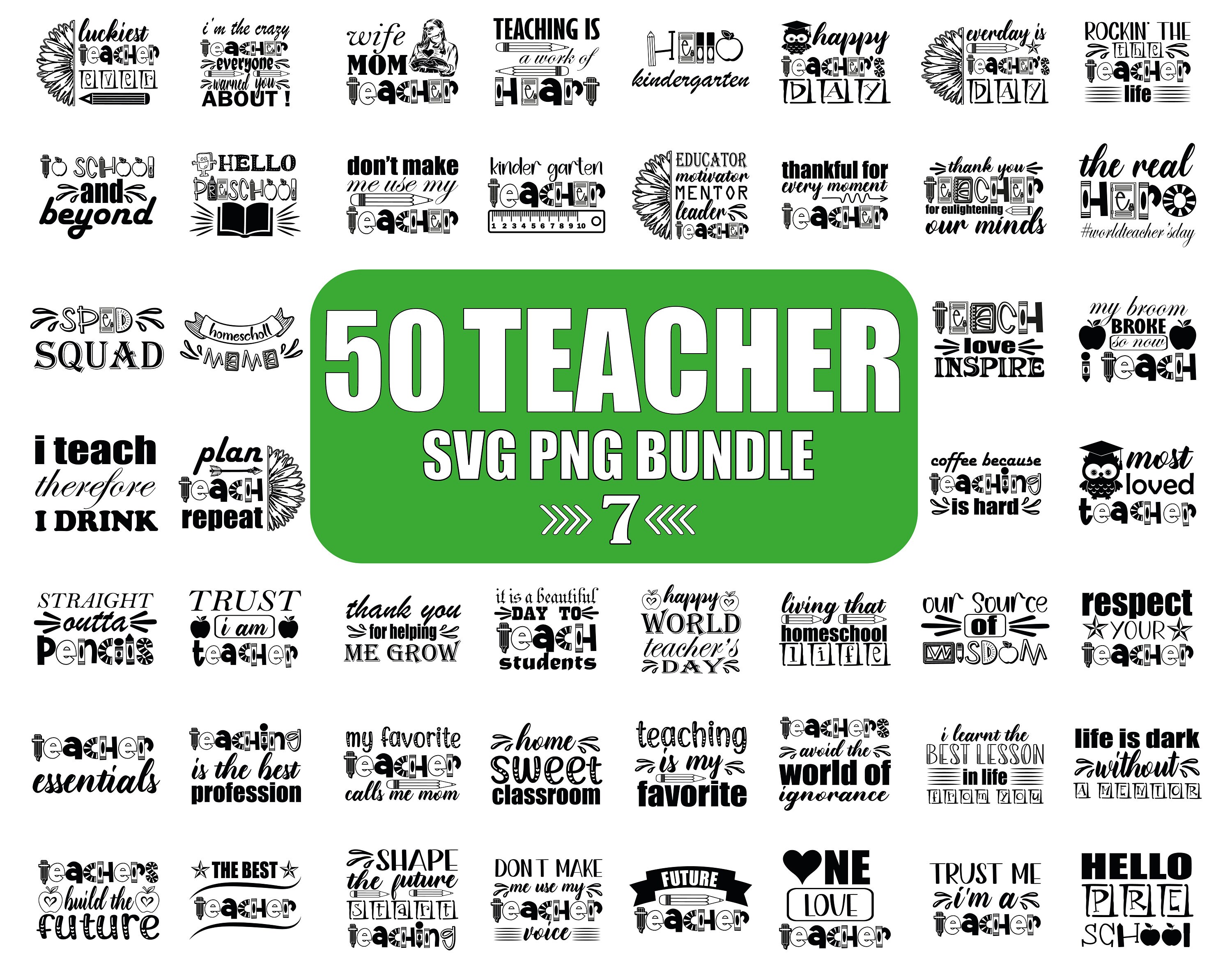Funny Teacher Svg Bundle , Teacher Svg, Back to School Svg, Teacher ...