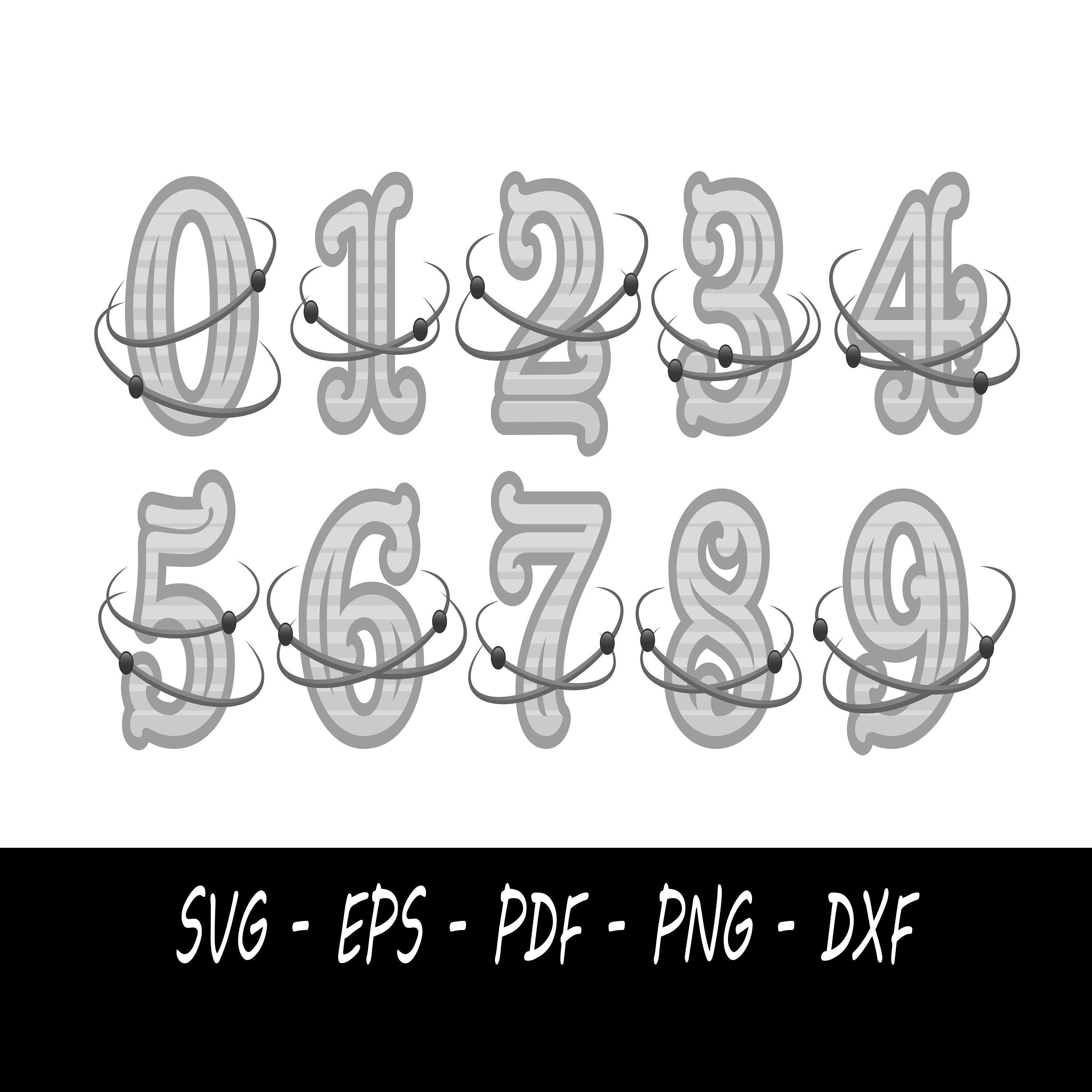 Science Numbers SVG Bundle Numbers SVG File for Cricut - Etsy UK