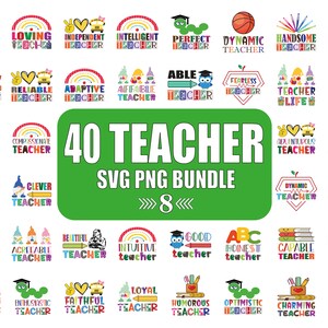 Teacher Svg Bundle Teacher Quote Svg Teacher Svg School - Etsy