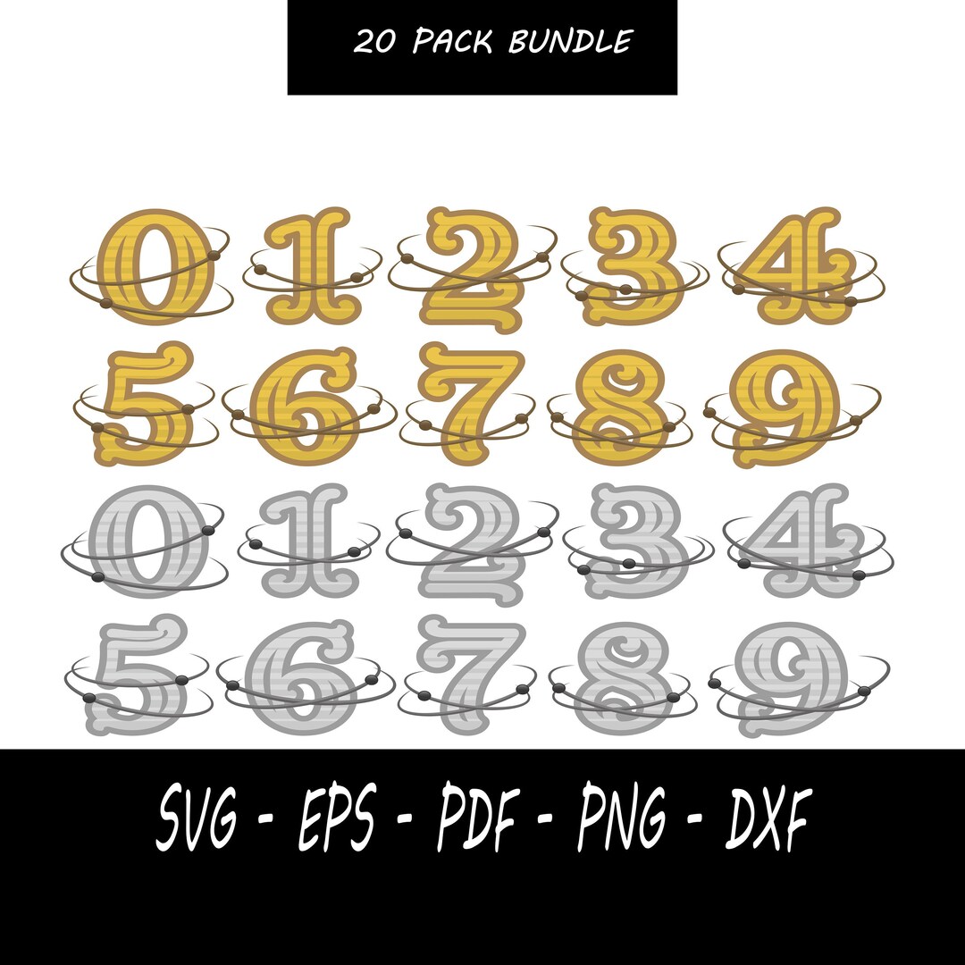 Science Numbers SVG Bundle Numbers SVG File for Cricut - Etsy