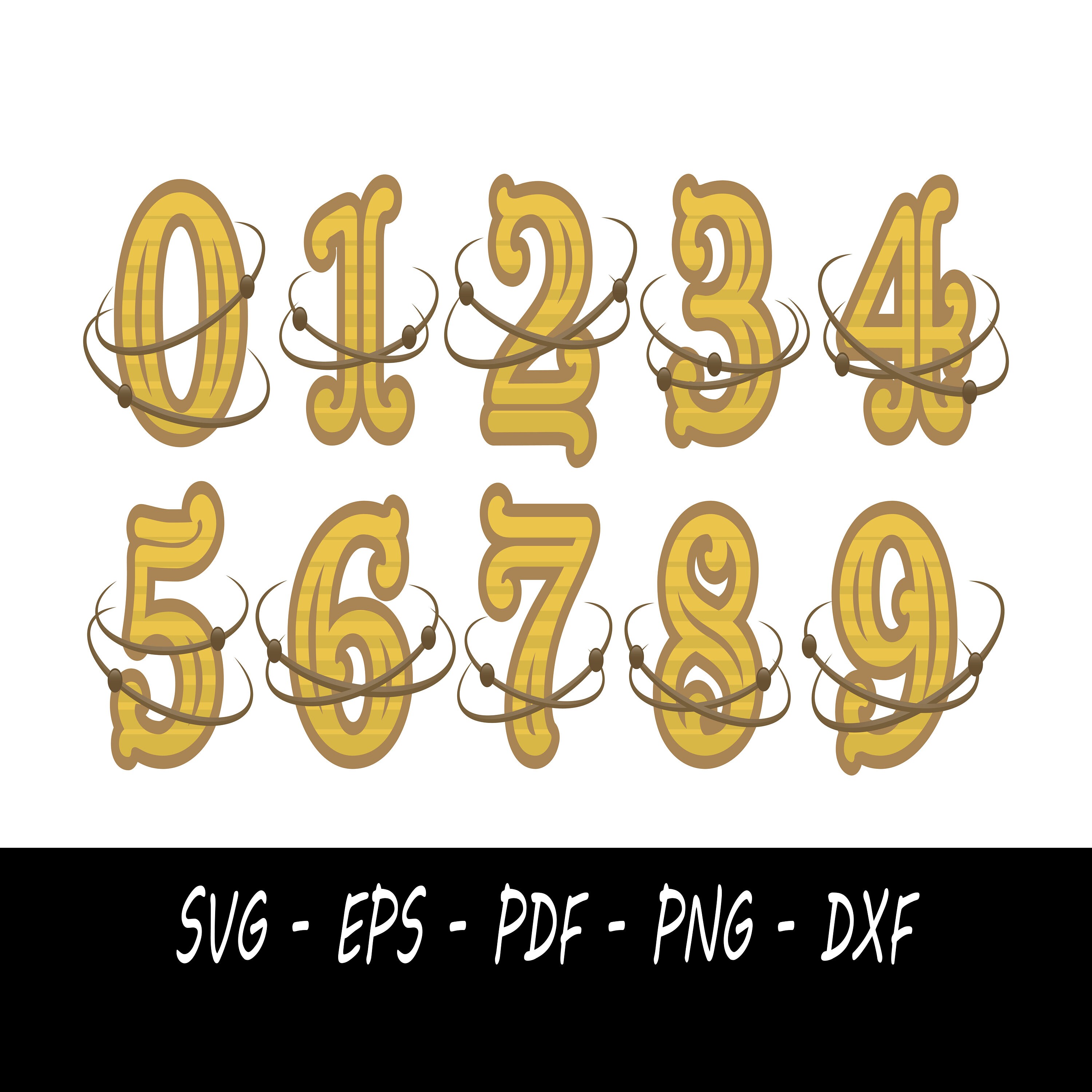 Buy Science Numbers SVG Bundle Numbers SVG File for Cricut Online in ...
