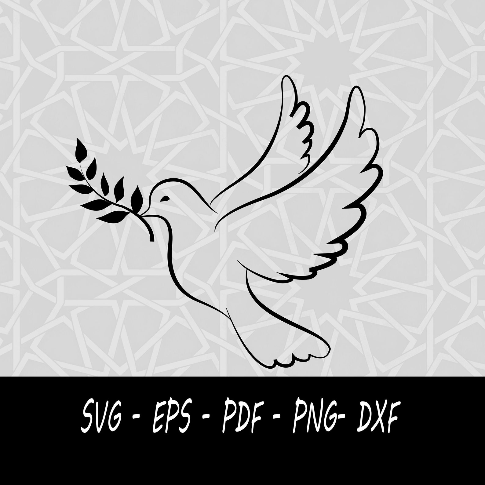 Dove Vector Dove Clipart Bird SVG Files for Silhouette Cameo - Etsy