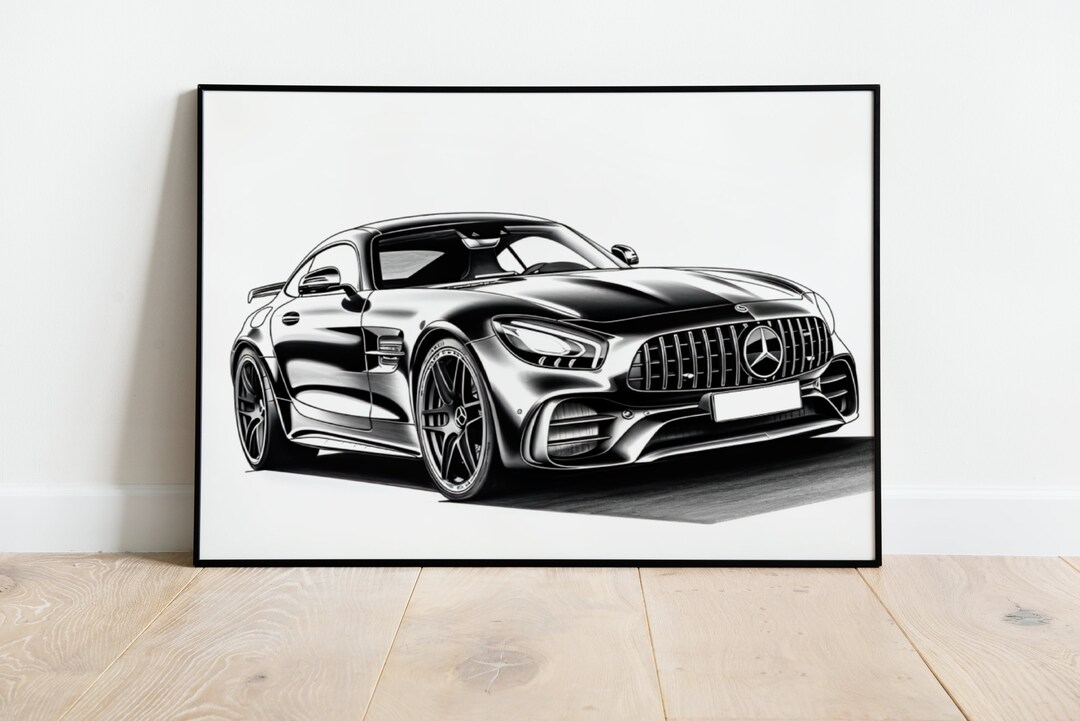 Mercedes AMG GT Coupe Instant Download Digital Image Poster for Car ...