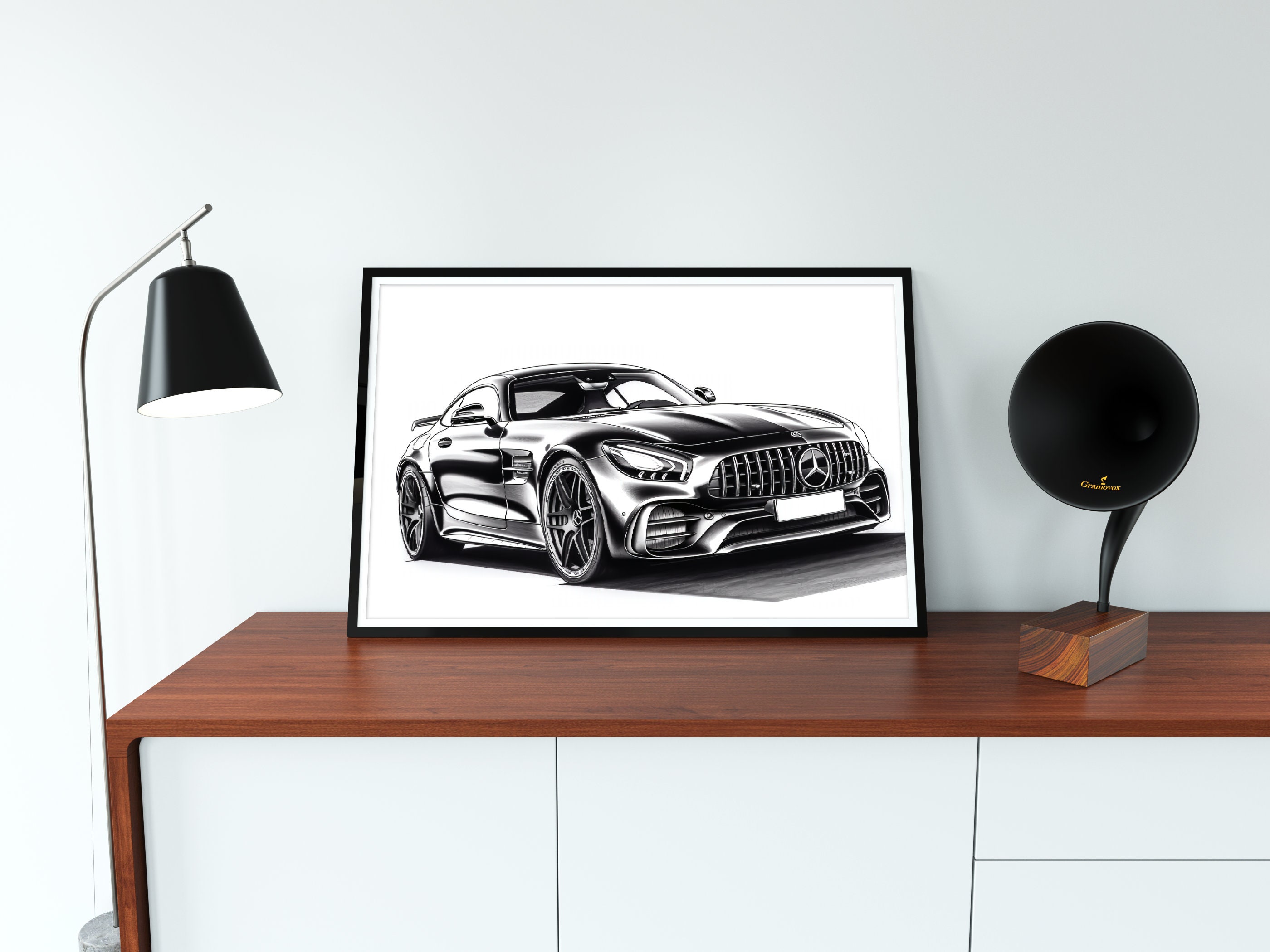 Mercedes AMG GT Coupé Instant Download Digital Image Poster for ...
