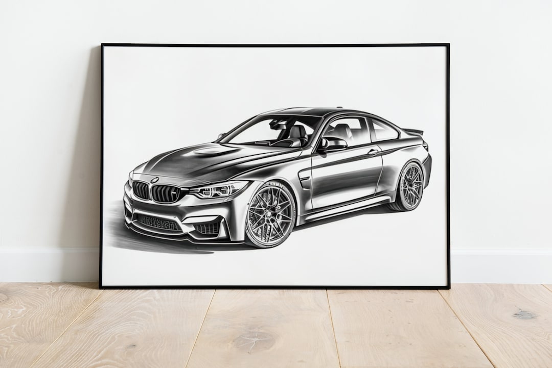 BMW M4 Instant Download Digital Image Poster for Car Lover,gift for ...