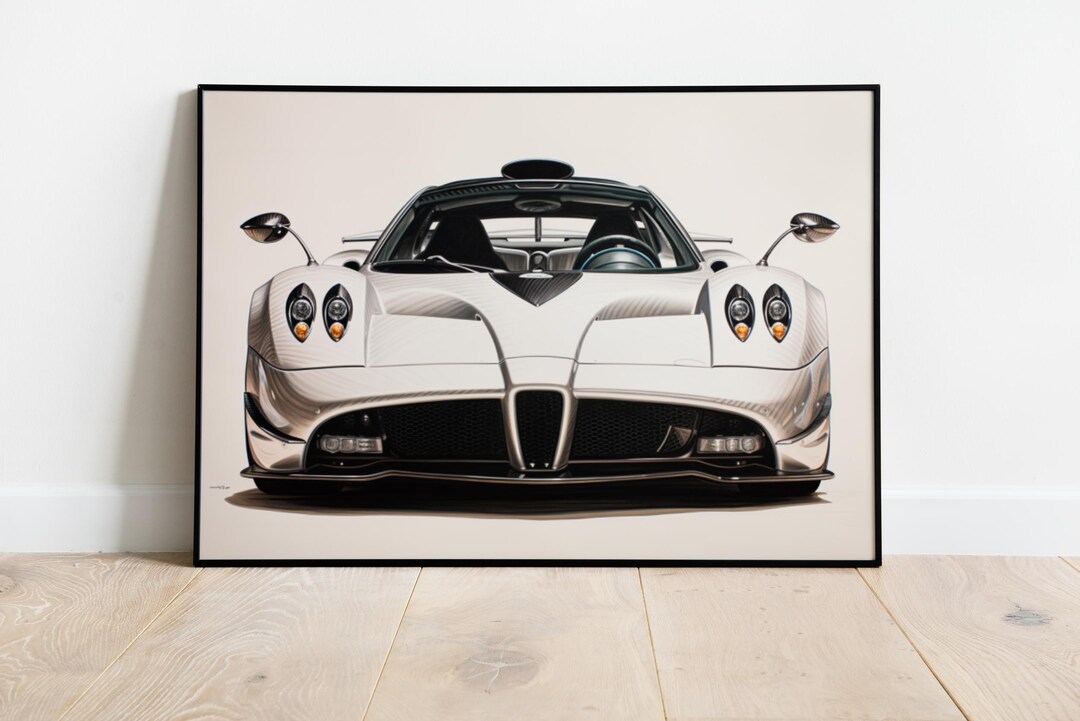 Pagani Huayra Framed Poster for Pagani Lover, Custom Pagani Framed ...