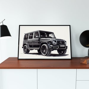Mercedes Benz G Wagon Instant Download Digital Image Poster, Boyfriend ...