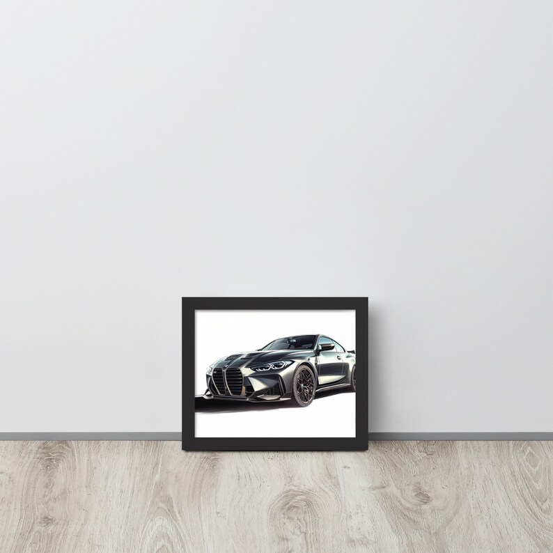 BMW M4 Framed Poster for Bmw Lover Gift Custom Bmw Poster Modern Wall ...