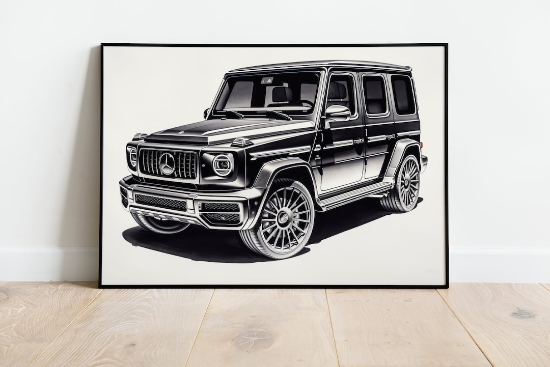Mercedes Benz G Wagon Instant Download Digital Image Poster, Boyfriend ...