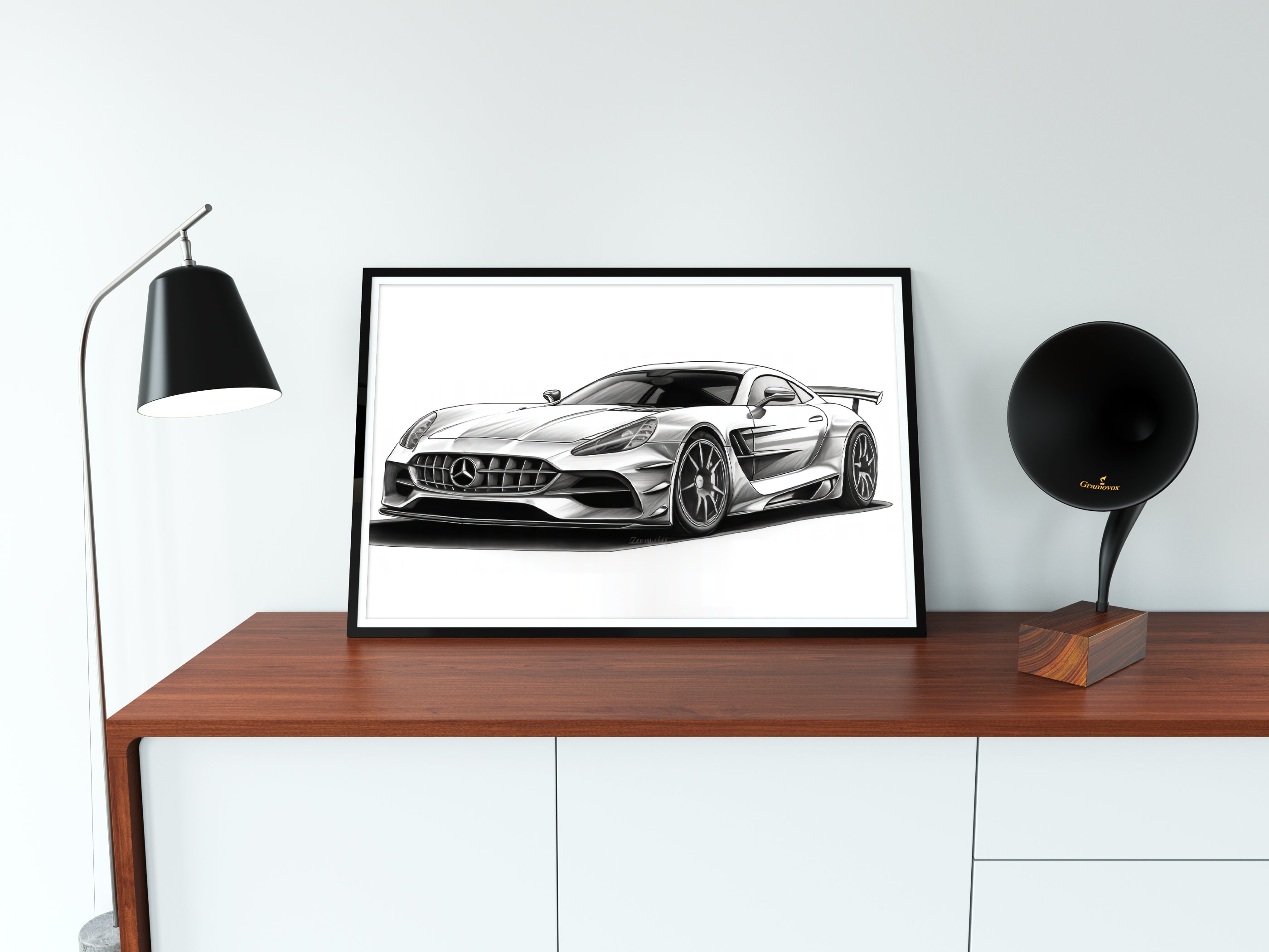 Mercedes Benz GT Coupe Concept Instant Download Digital Image Poster ...