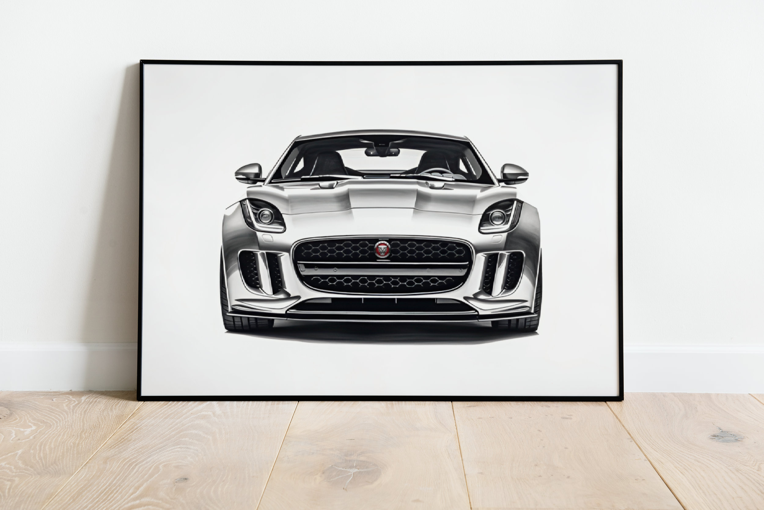 Jaguar F-type Framed Poster for Car Lover Gift Custom Jaguar F Type ...