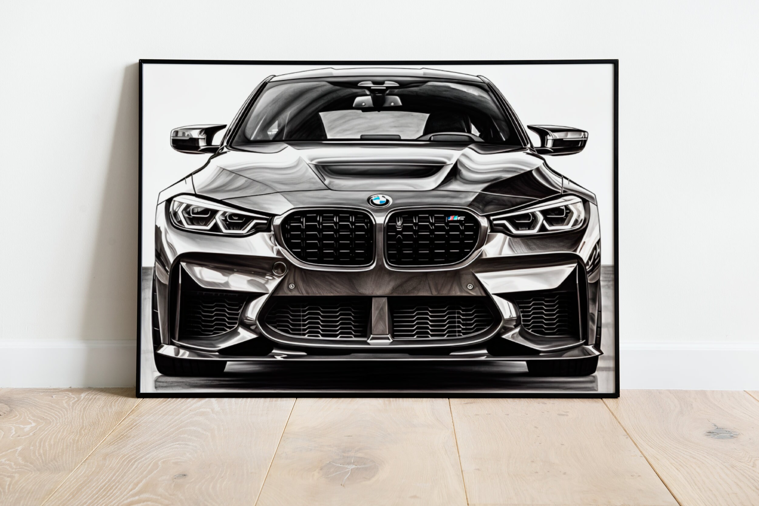 BMW M Framed Poster for Car Lover Gift Custom Bmw M Drawing Custom Bmw ...