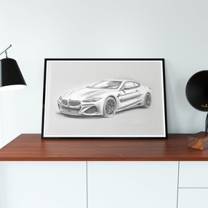 BMW M8 Instant Download Digital Image Poster for Car Lover, Boyfriend ...