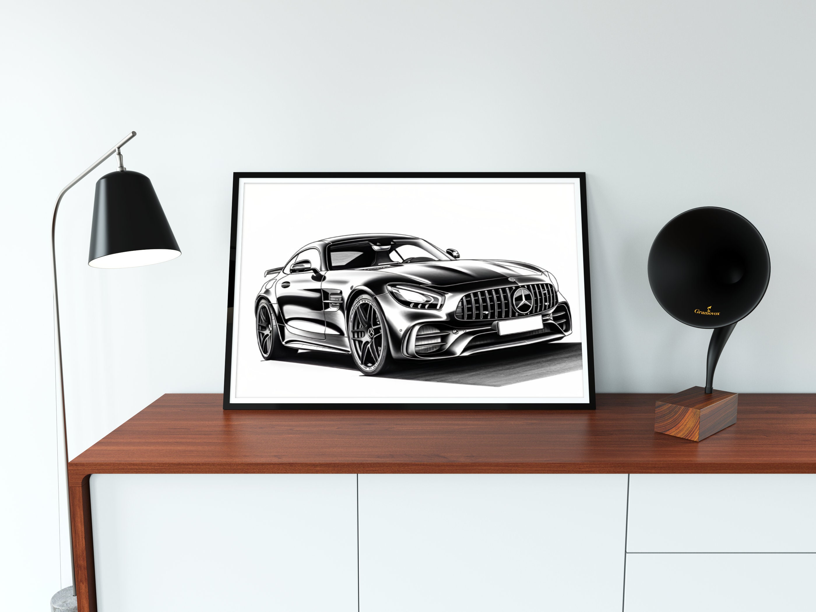 Mercedes AMG GT Coupe Instant Download Digital Image Poster for Car ...