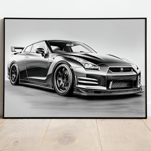 Nissan Gtr R35 Wall Art - Etsy