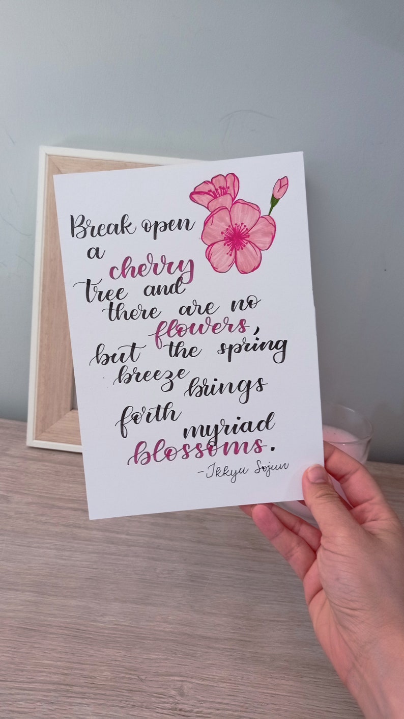 Custom Calligraphy Quote Quote Prints Hand-lettered Prints - Etsy