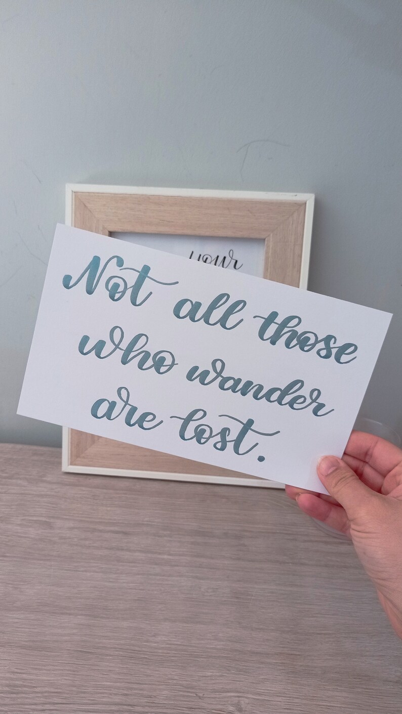 Custom Calligraphy Quote Quote Prints Hand-lettered Prints - Etsy