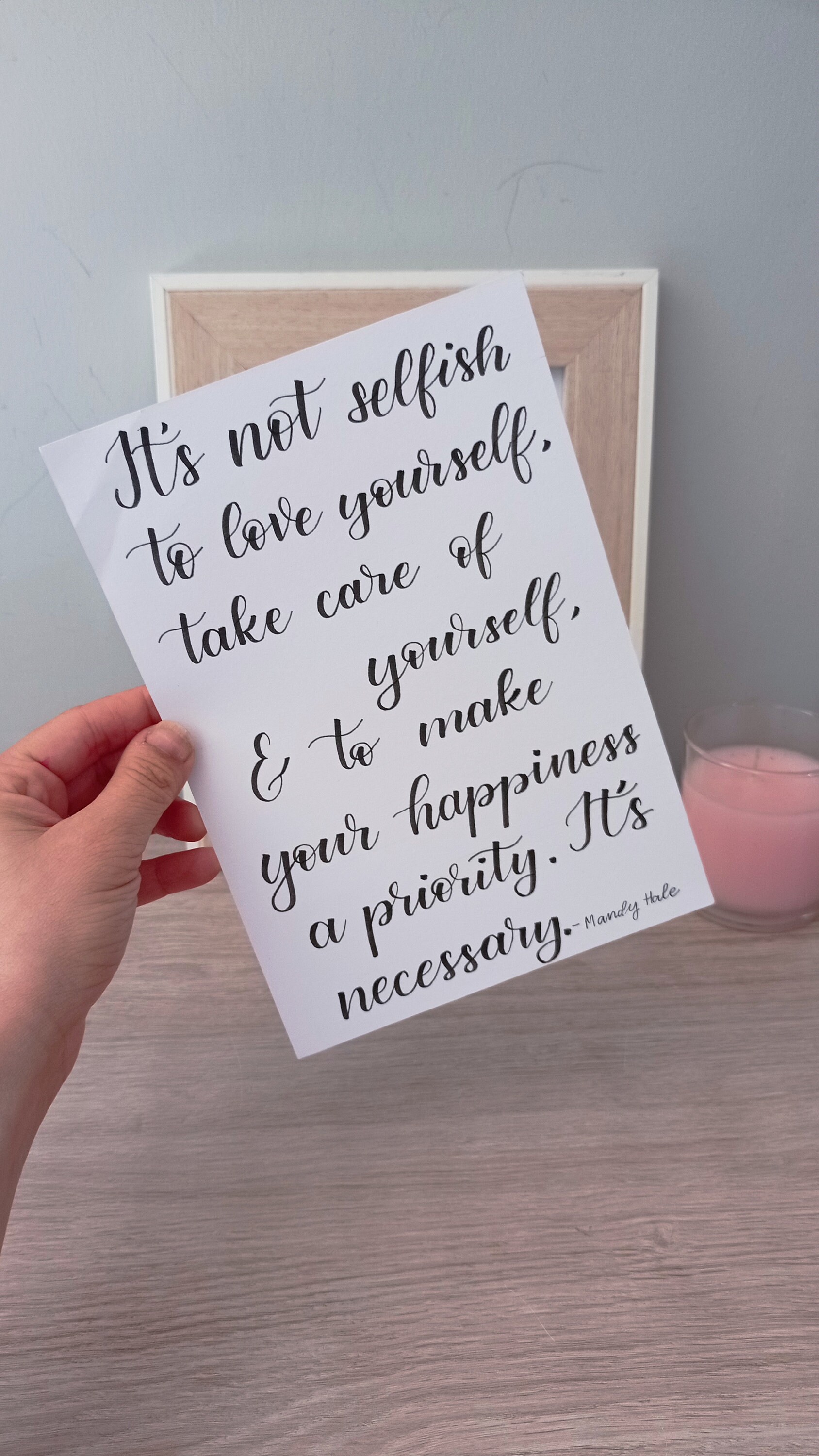 Custom Calligraphy Quote Quote Prints Hand-lettered Prints - Etsy