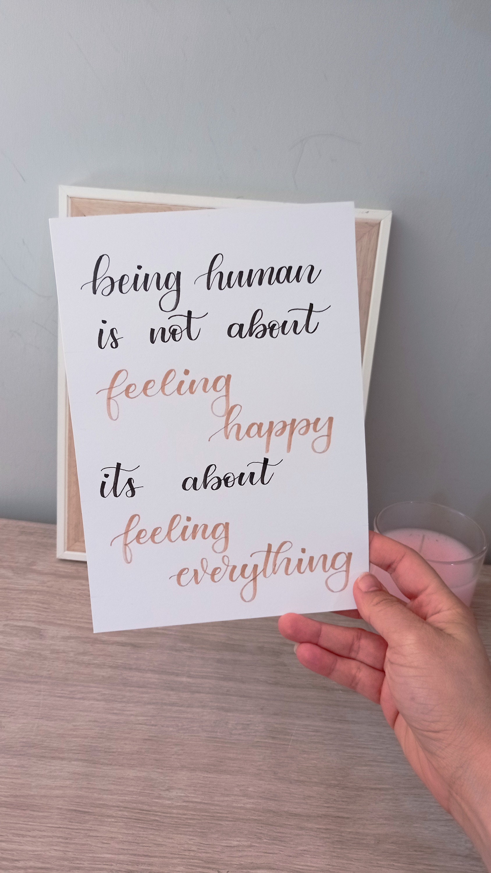 Custom Calligraphy Quote Quote Prints Hand-lettered Prints - Etsy