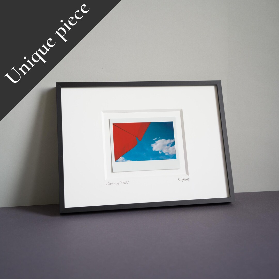 Instant Photograph as an Exclusive, Unique Piece, Framed With the ...